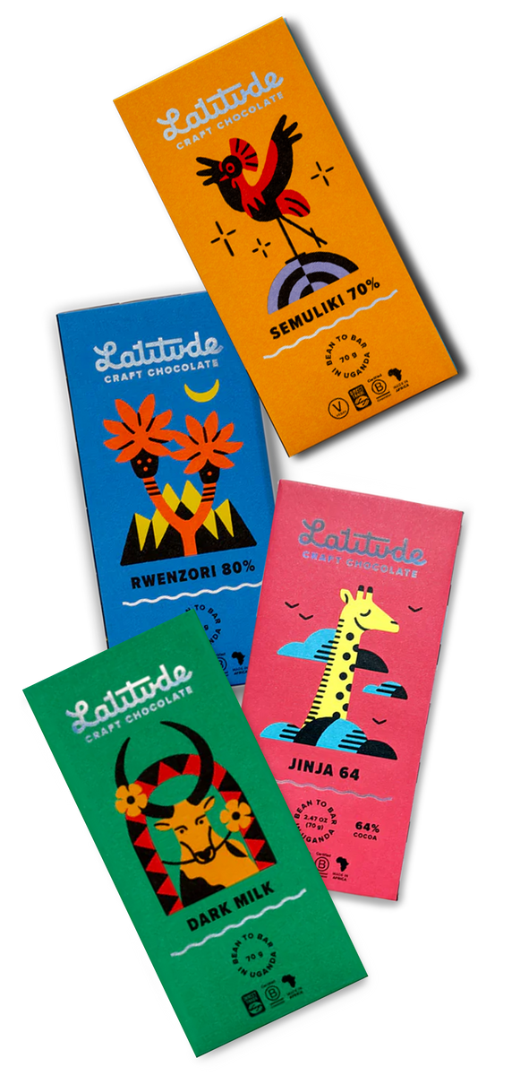 Latitude 4-Pack Bold Chocolate Bar Collection – Farmers First Coffee