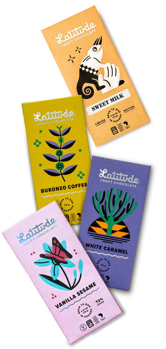 Latitude 4-Pack Classic Chocolate Bar Collection – Farmers First Coffee